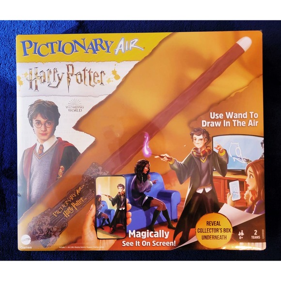 Mattel | Games | Pictionary Air Harry Potter Family Drawing Game ...
